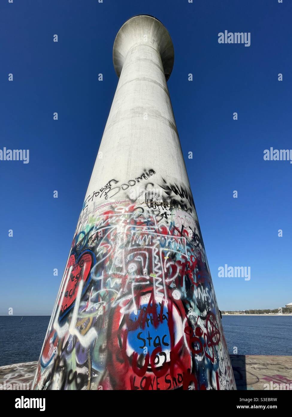Graffiti in the lighthouse hi-res stock photography and images - Alamy