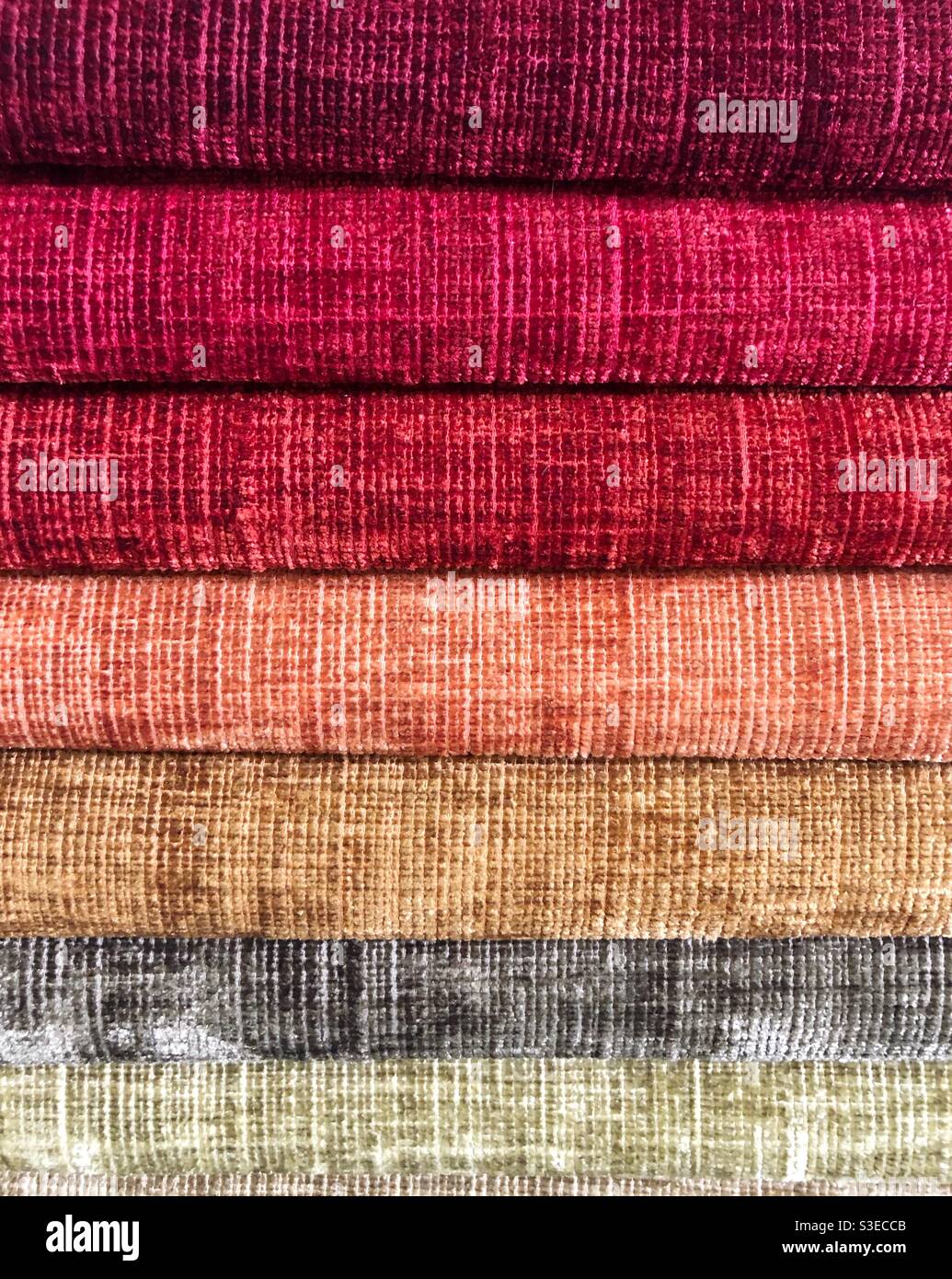 Colorful fabric samples Stock Photo - Alamy