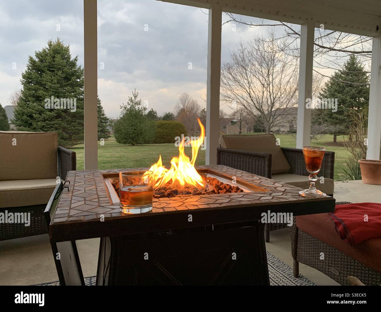 Backyard porch hi-res stock photography and images - Alamy