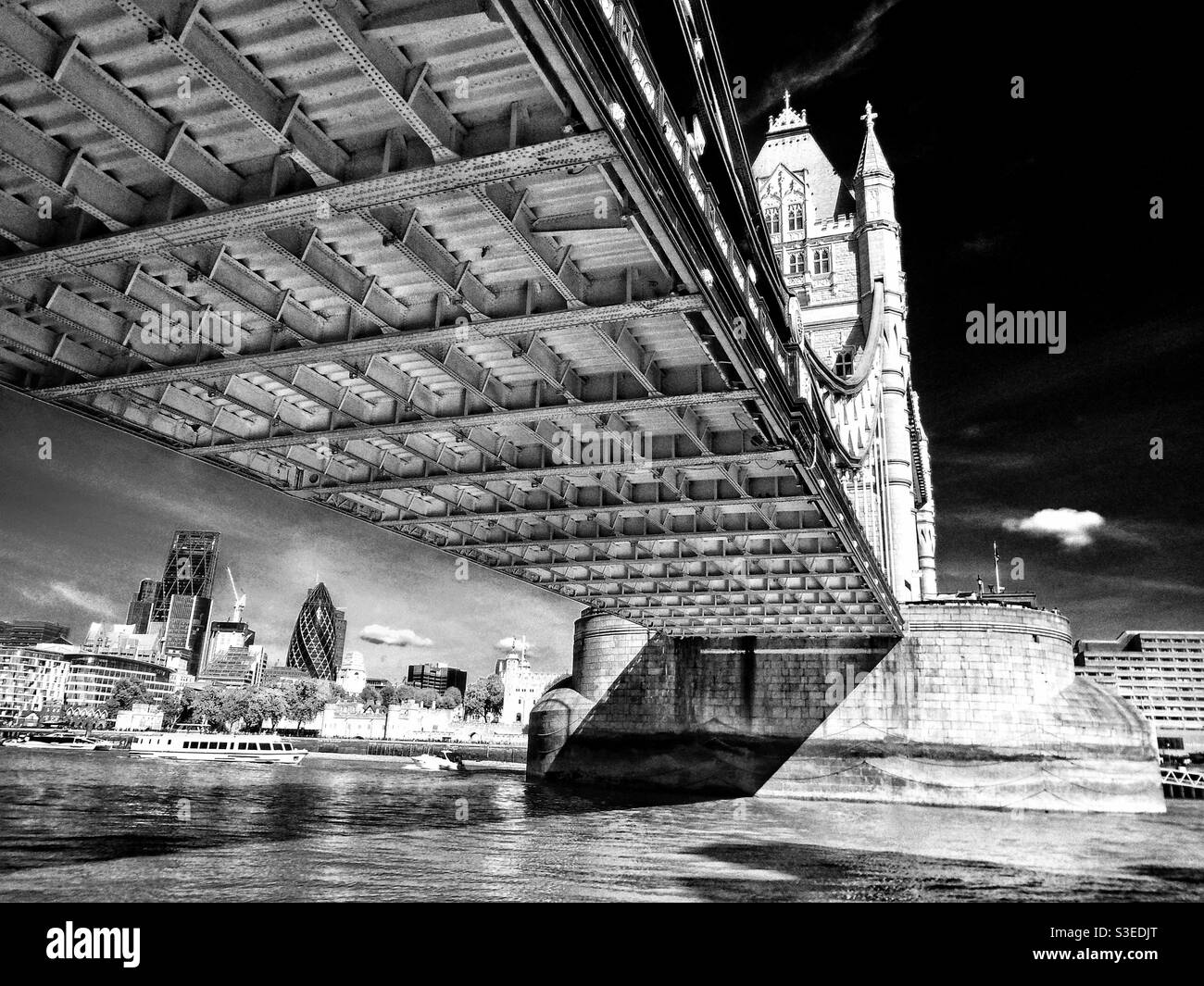 Victorian gothic tower Black and White Stock Photos & Images - Alamy