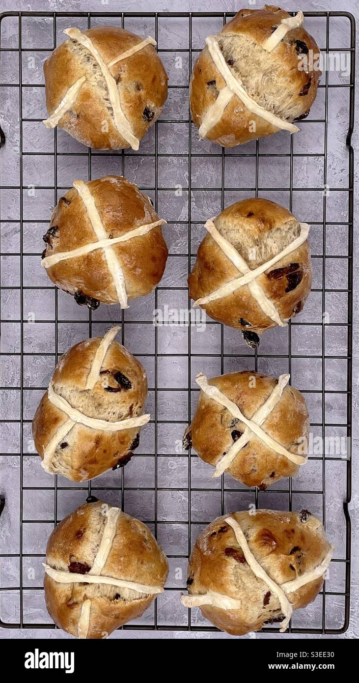 Buns on a wire rack hi-res stock photography and images - Alamy