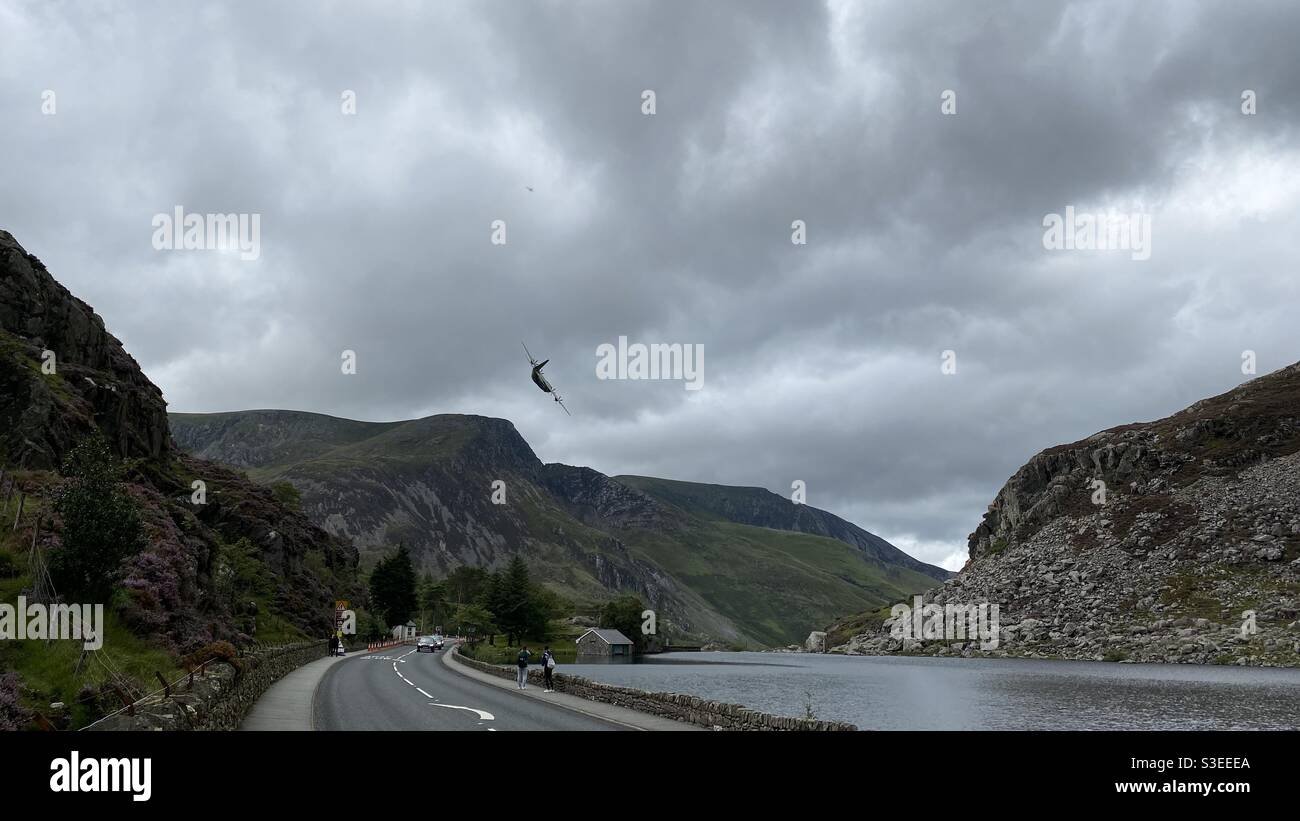 Snowdonia flying hi-res stock photography and images - Alamy