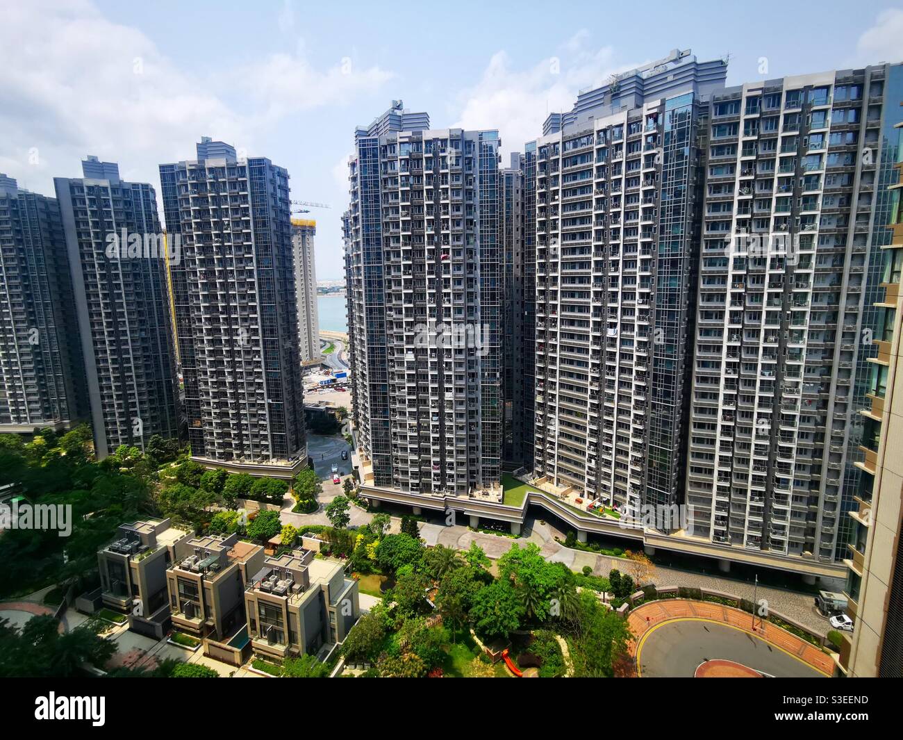 The Visionary residential complex on Tung Chung, Hong kong Stock Photo ...