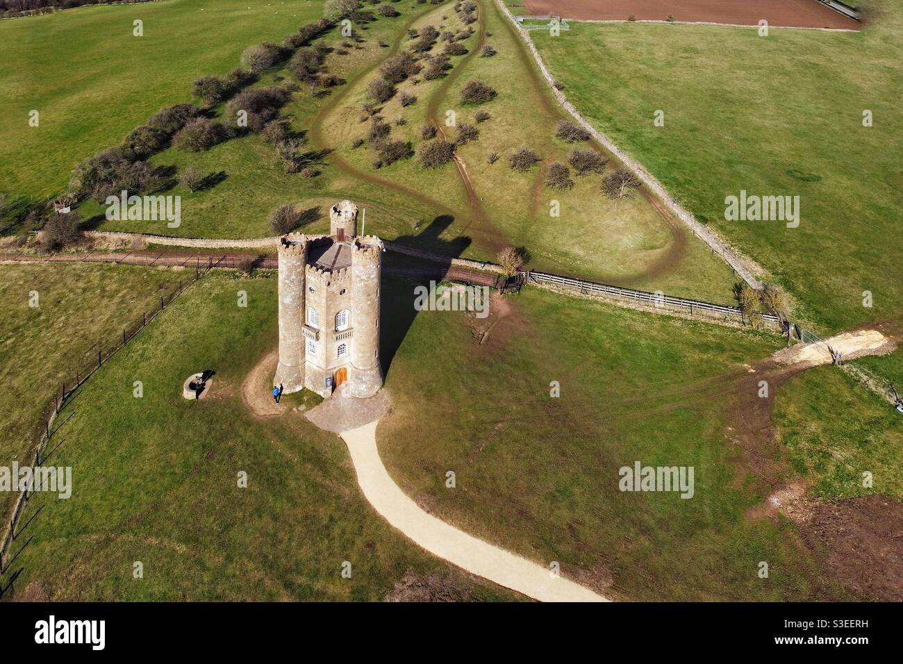 Broadway Tower Gloucestershire uk Stock Photo - Alamy