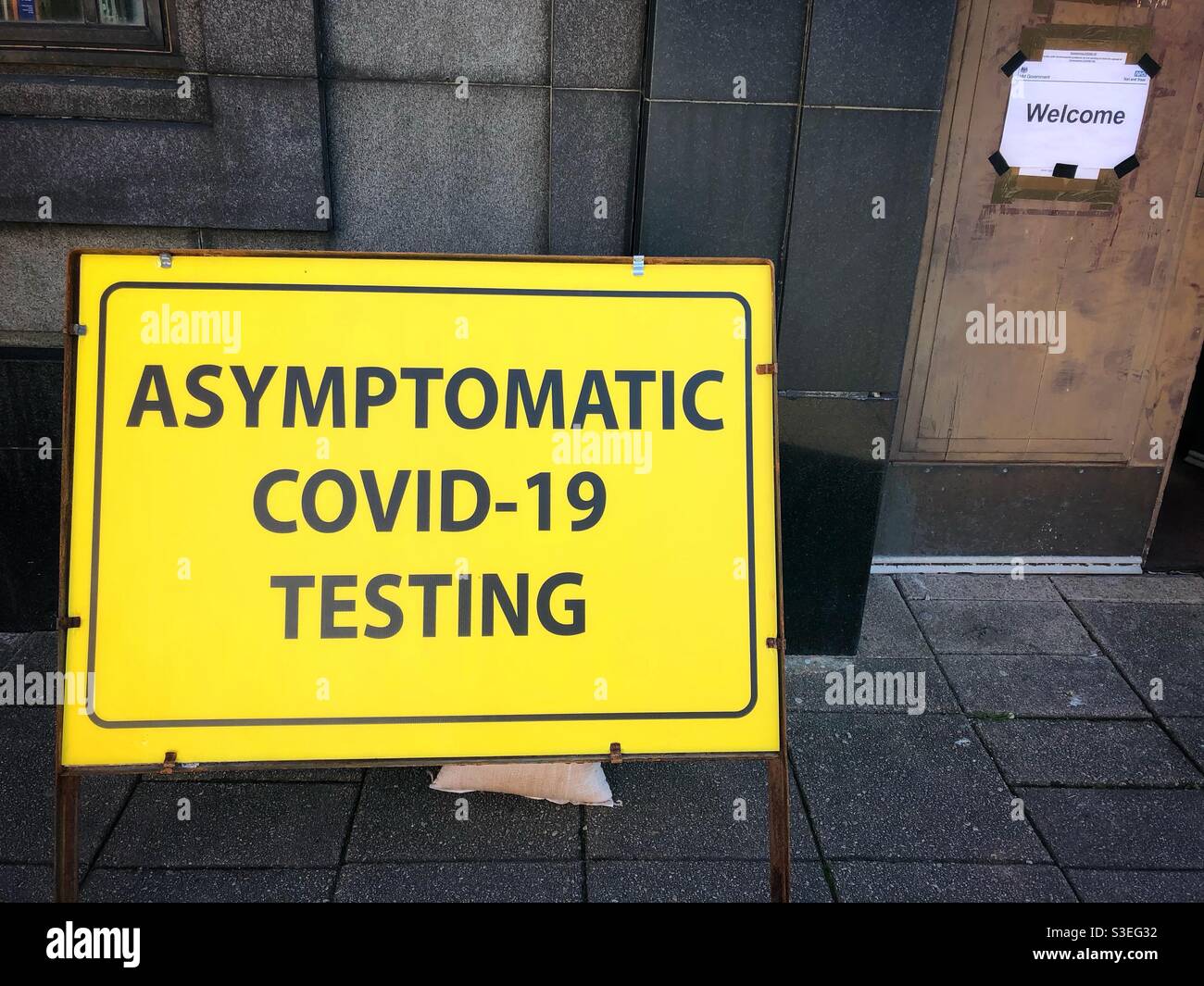 Asymptomatic Testing Sign High Resolution Stock Photography and Images ...
