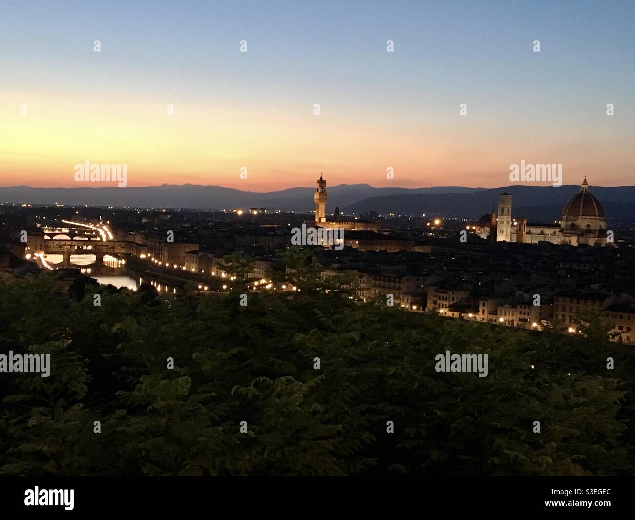 Florence sunset hi-res stock photography and images - Alamy