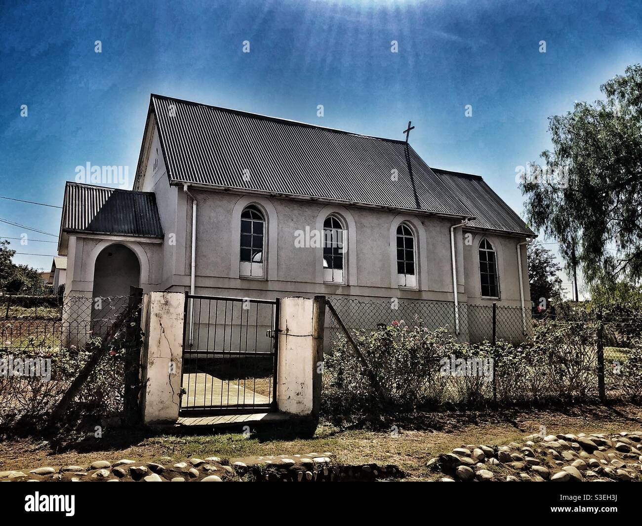Tiny un-named church in the small inland town of Hankey, Eastern Cape ...