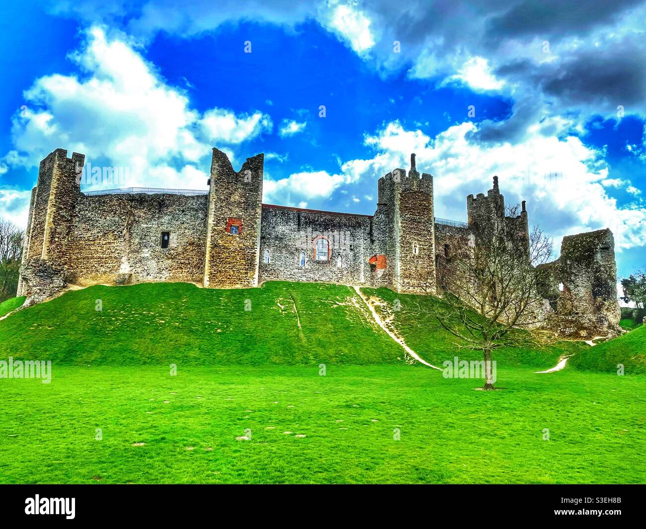 Framlingham Castle Suffolk England Stock Photo - Alamy