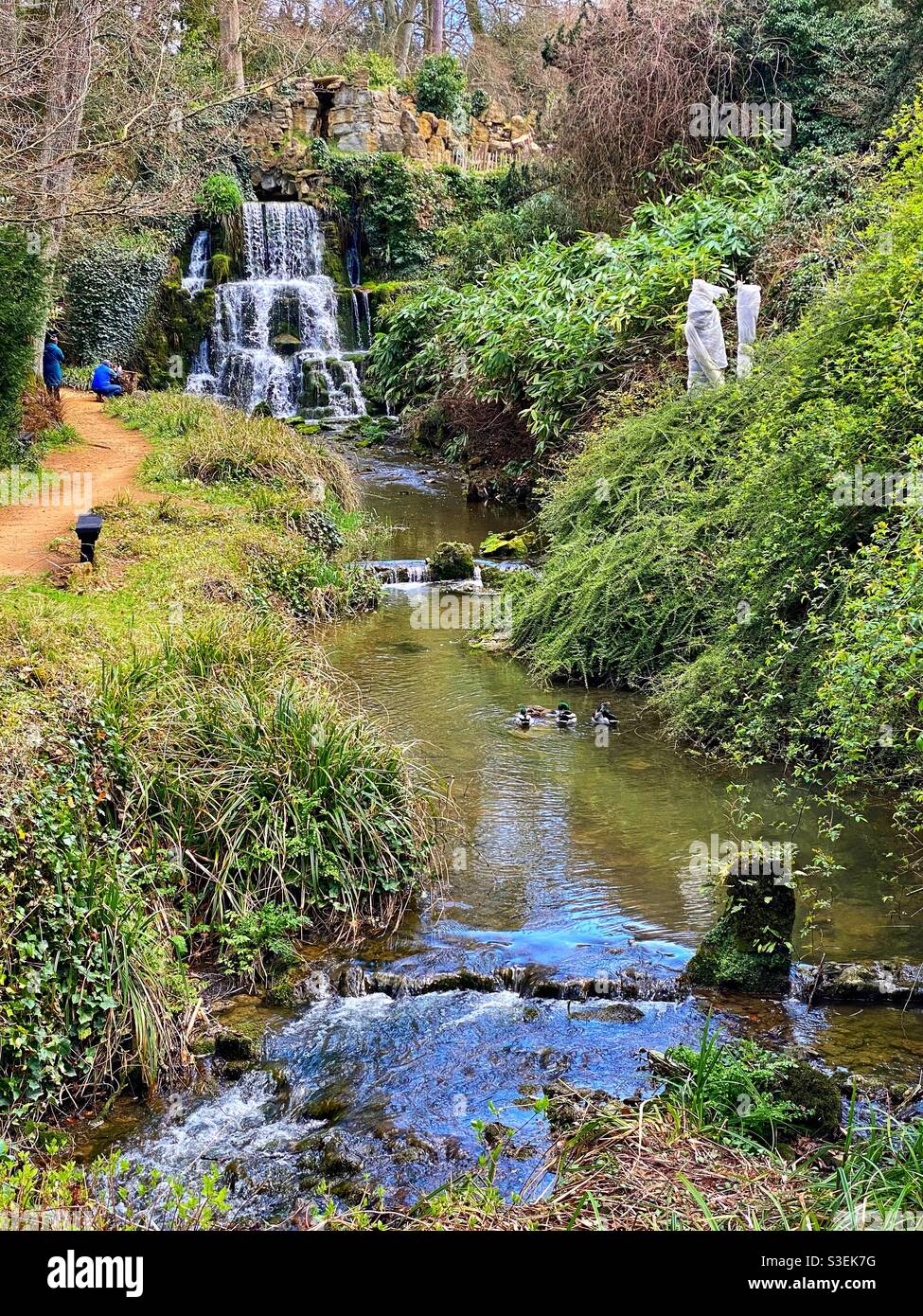 Bowood waterfall hi-res stock photography and images - Alamy