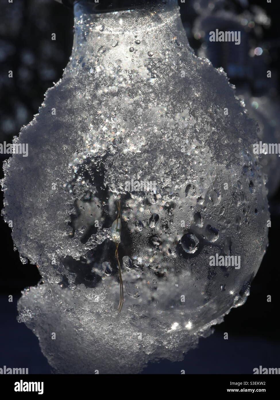 Ice Solar Bulb Stock Photo - Alamy