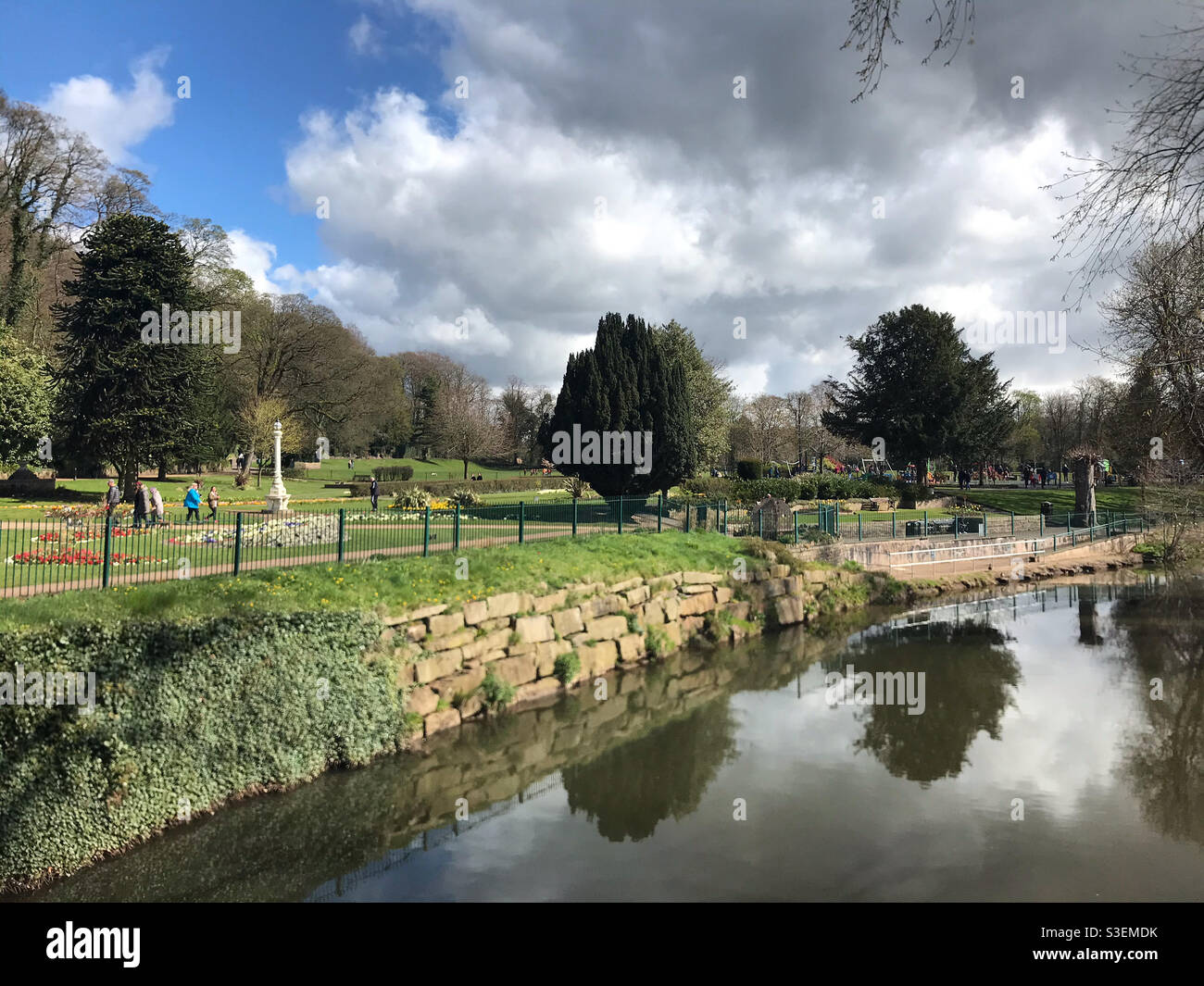 Congleton Park next to the River Dane Stock Photo - Alamy
