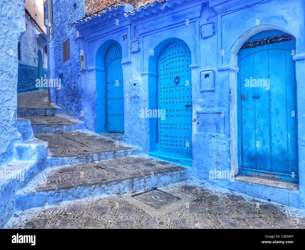 Chefchaouen doors hi-res stock photography and images - Alamy