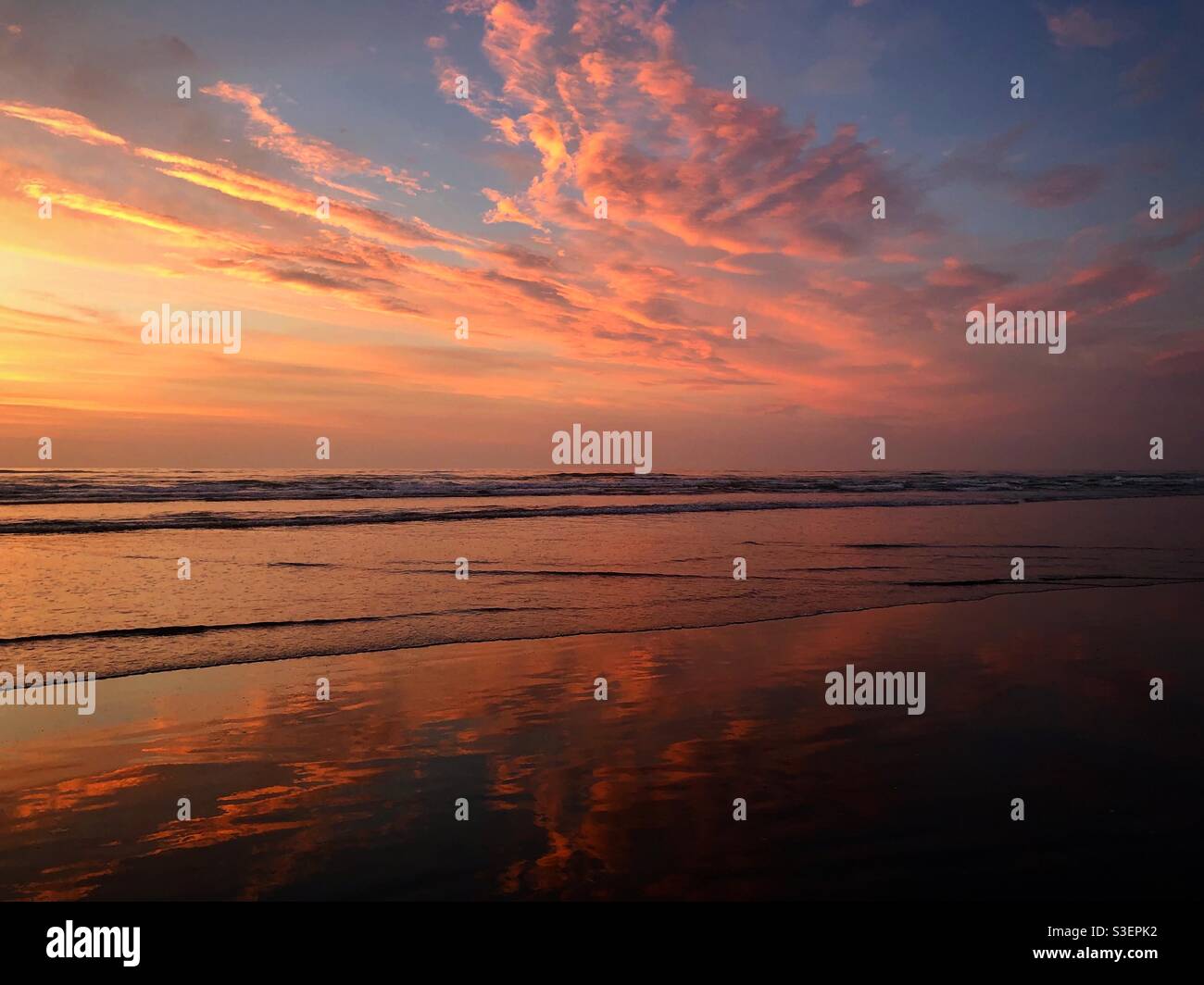 New Zealand Sunset Stock Photo - Alamy