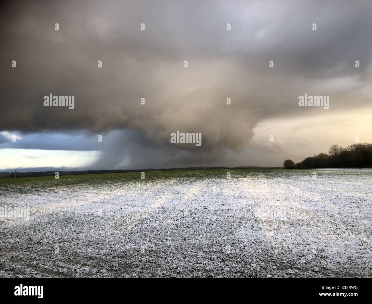 Lightning And Snow Storm