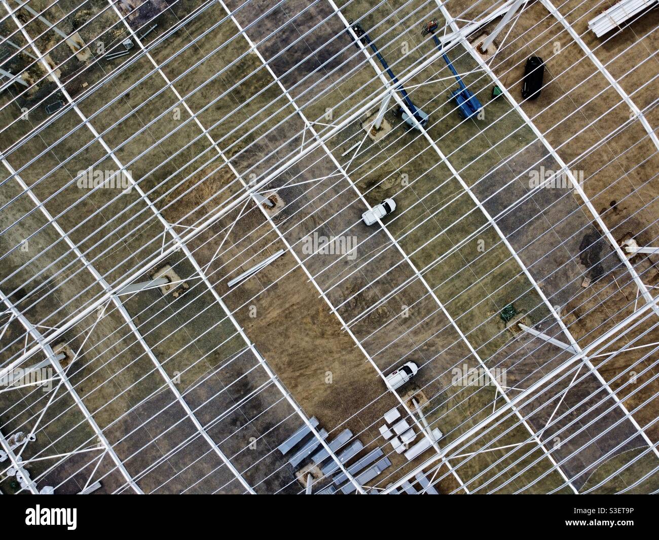 Construction warehouse industrial building on hi-res stock photography ...