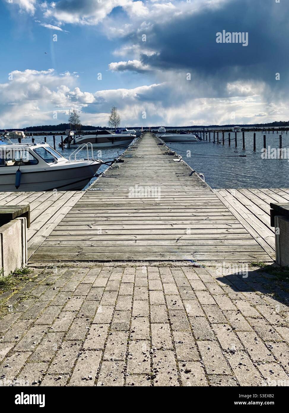 Rainy cloud over pier hi-res stock photography and images - Alamy