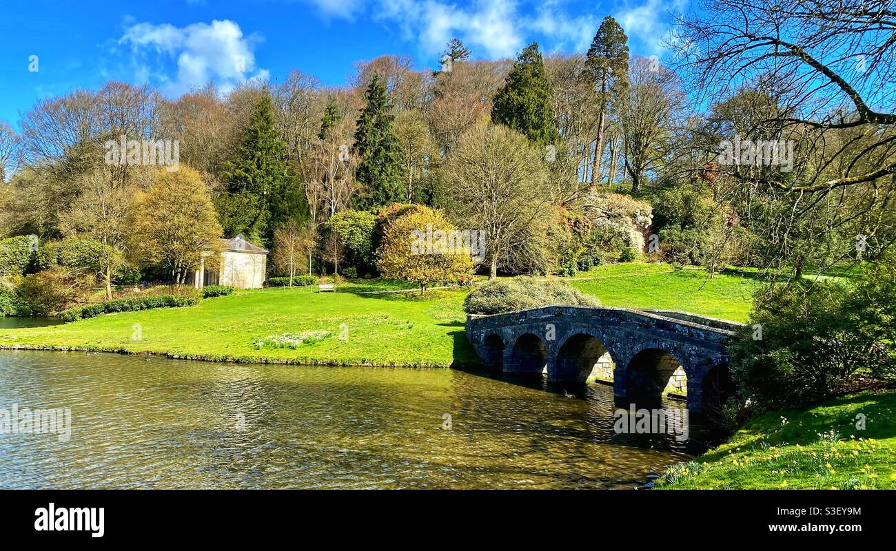 Stourhead bridge hi-res stock photography and images - Alamy