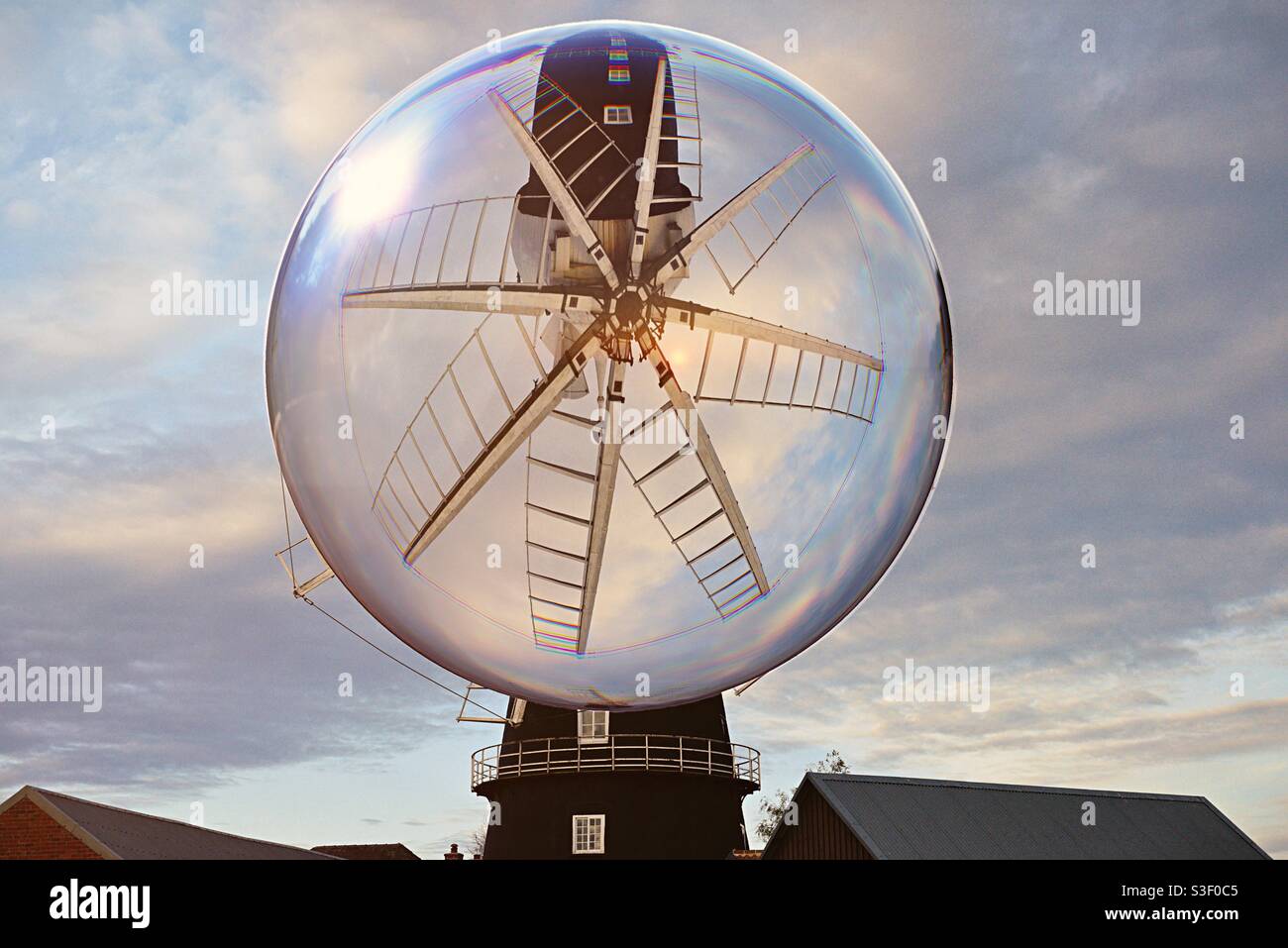 Windmill with sail hi-res stock photography and images - Alamy