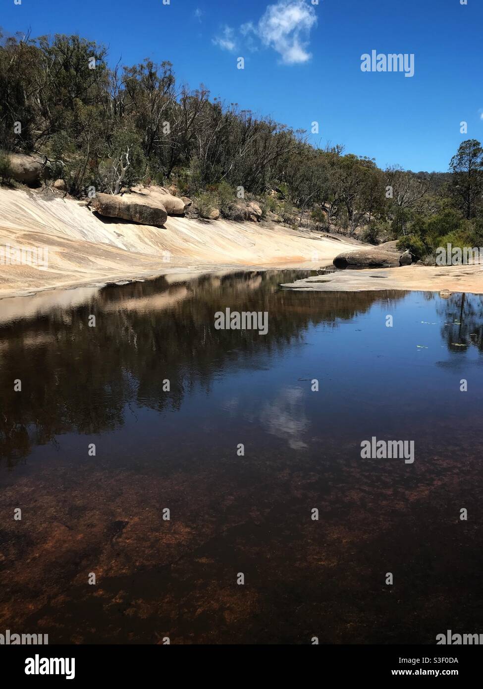 Pool of water in Girraween National Park, Queensland, Australia Stock ...