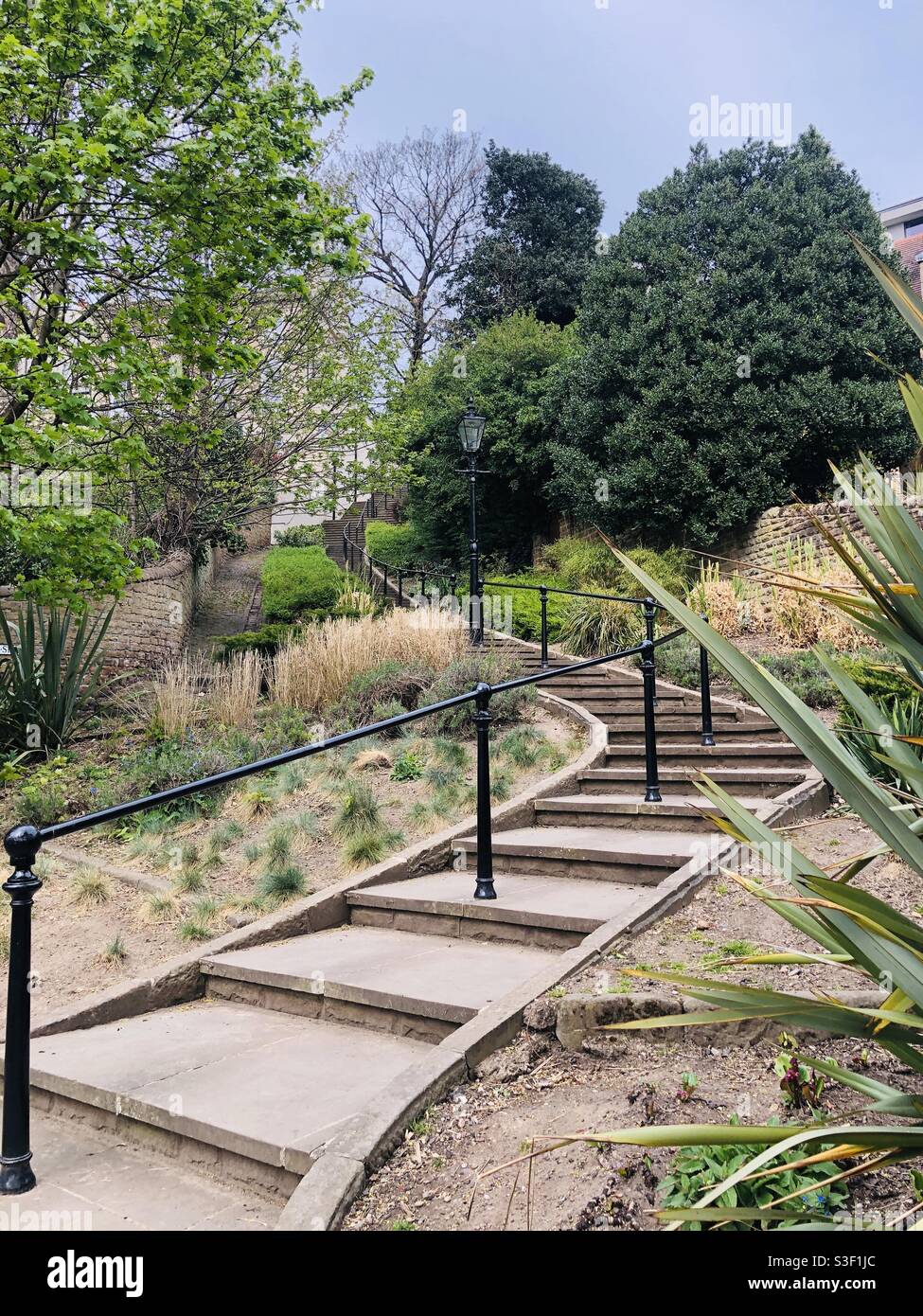 Park Steps in Nottingham Stock Photo - Alamy