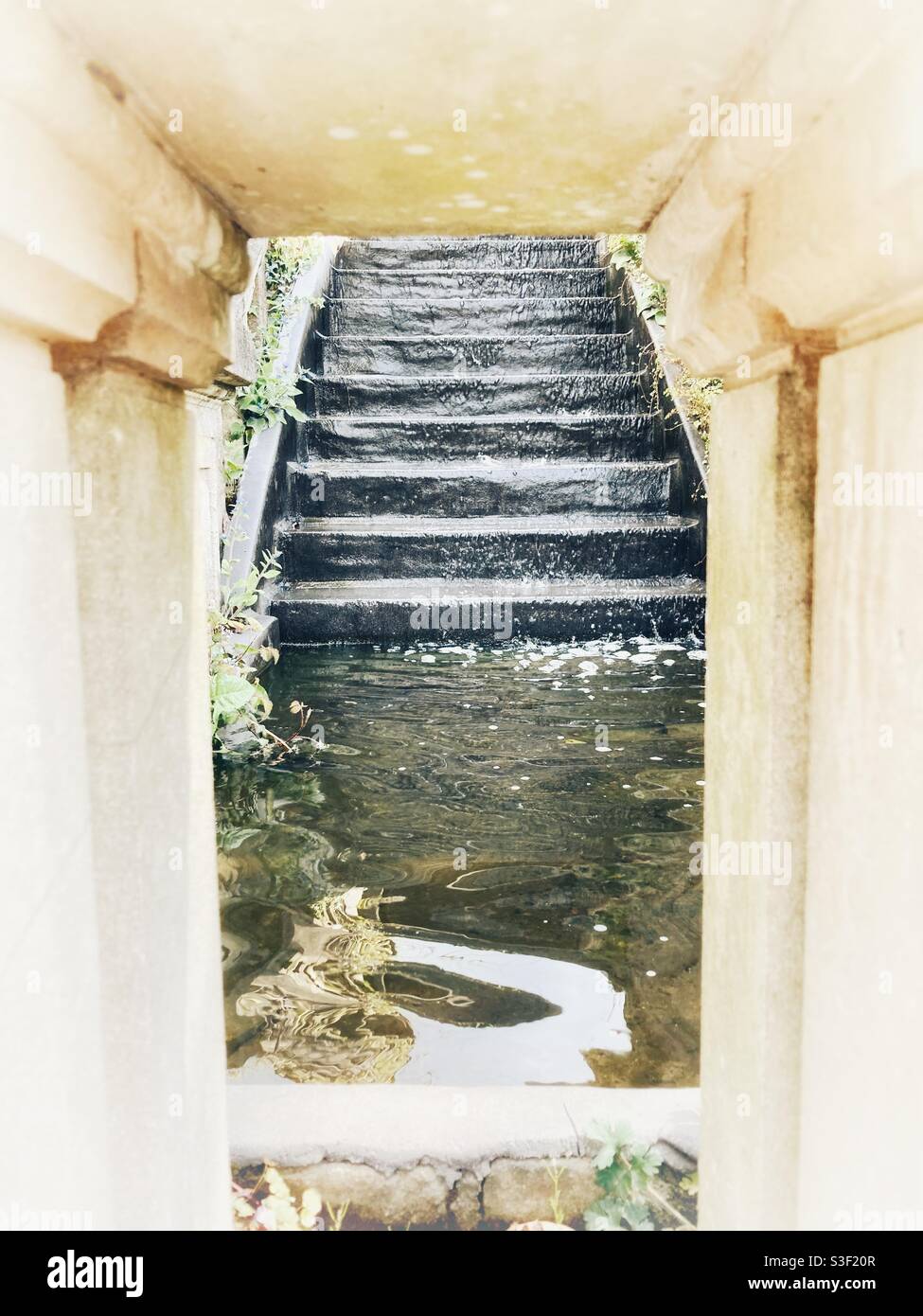 Running down steps hi-res stock photography and images - Alamy