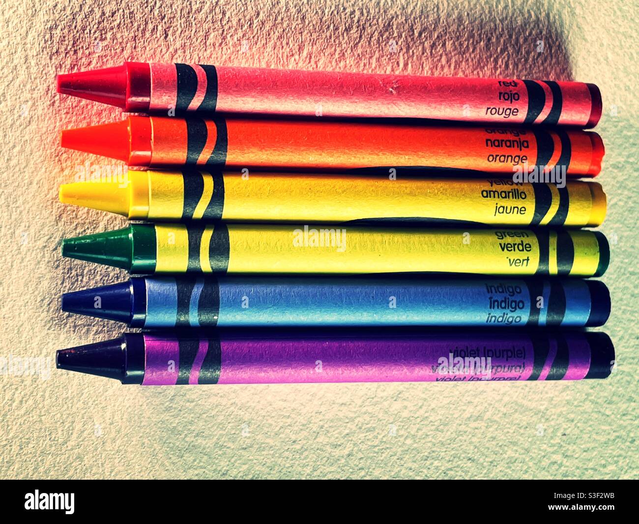 Rainbow Colors In Order Crayons
