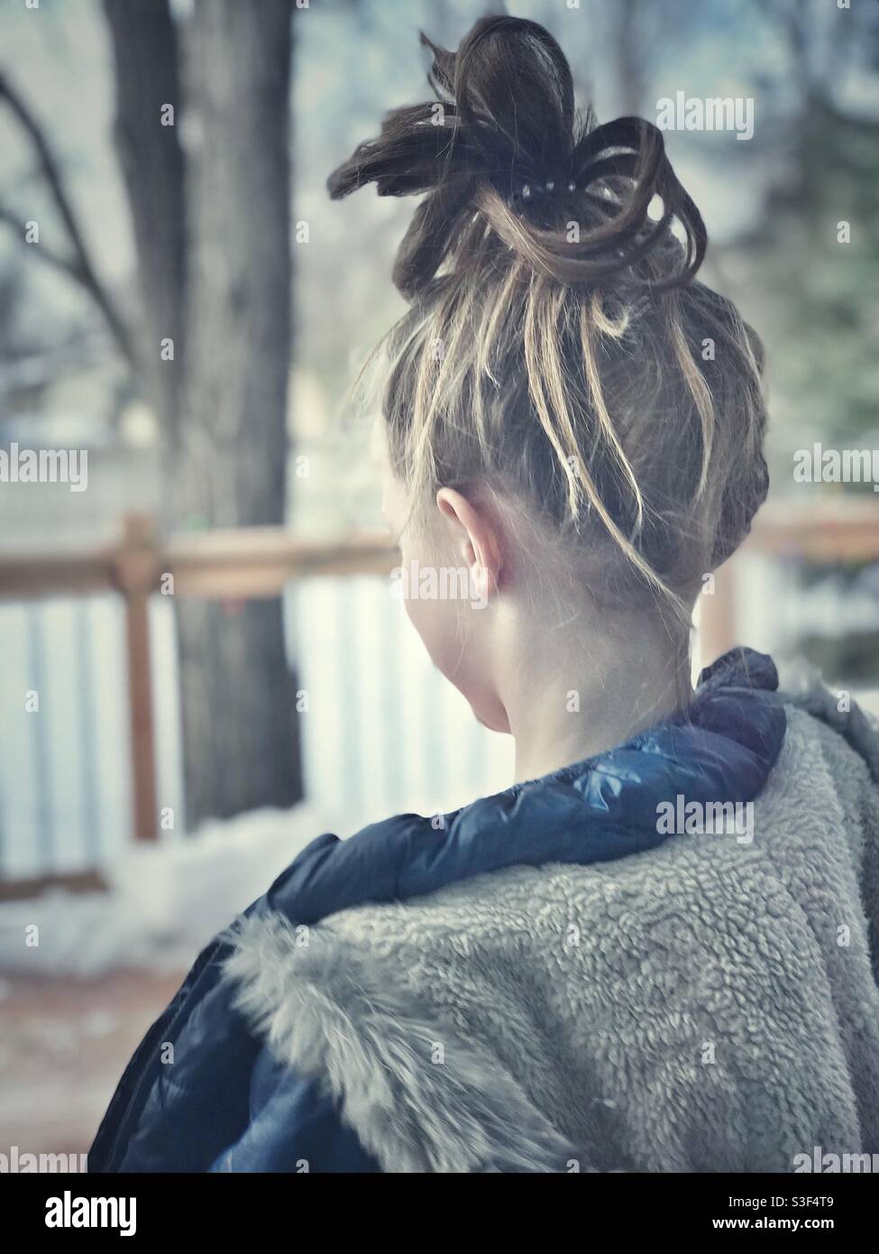 Pulled back bun hi-res stock photography and images - Alamy