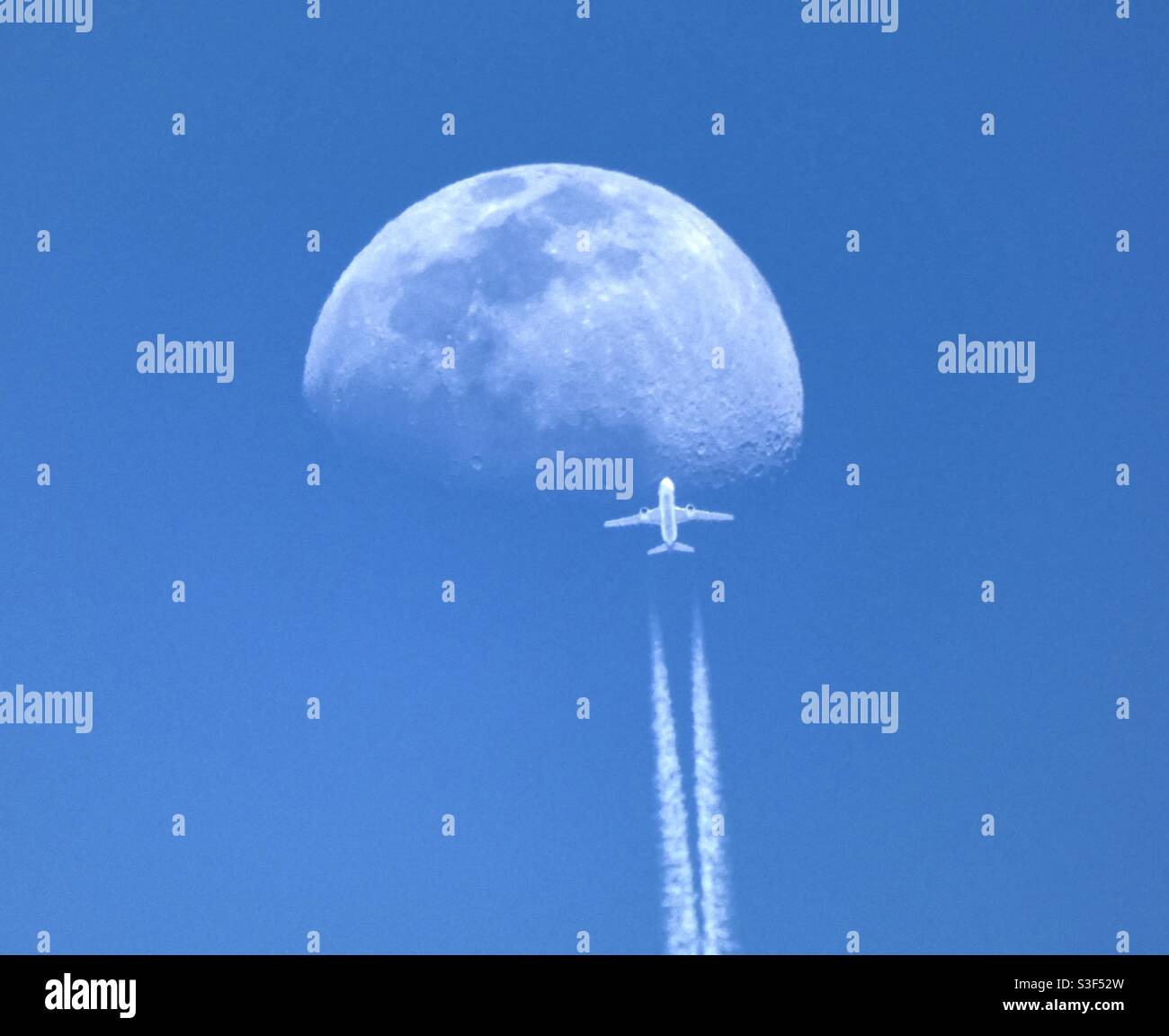 Airplane Moon High Resolution Stock Photography and Images - Alamy