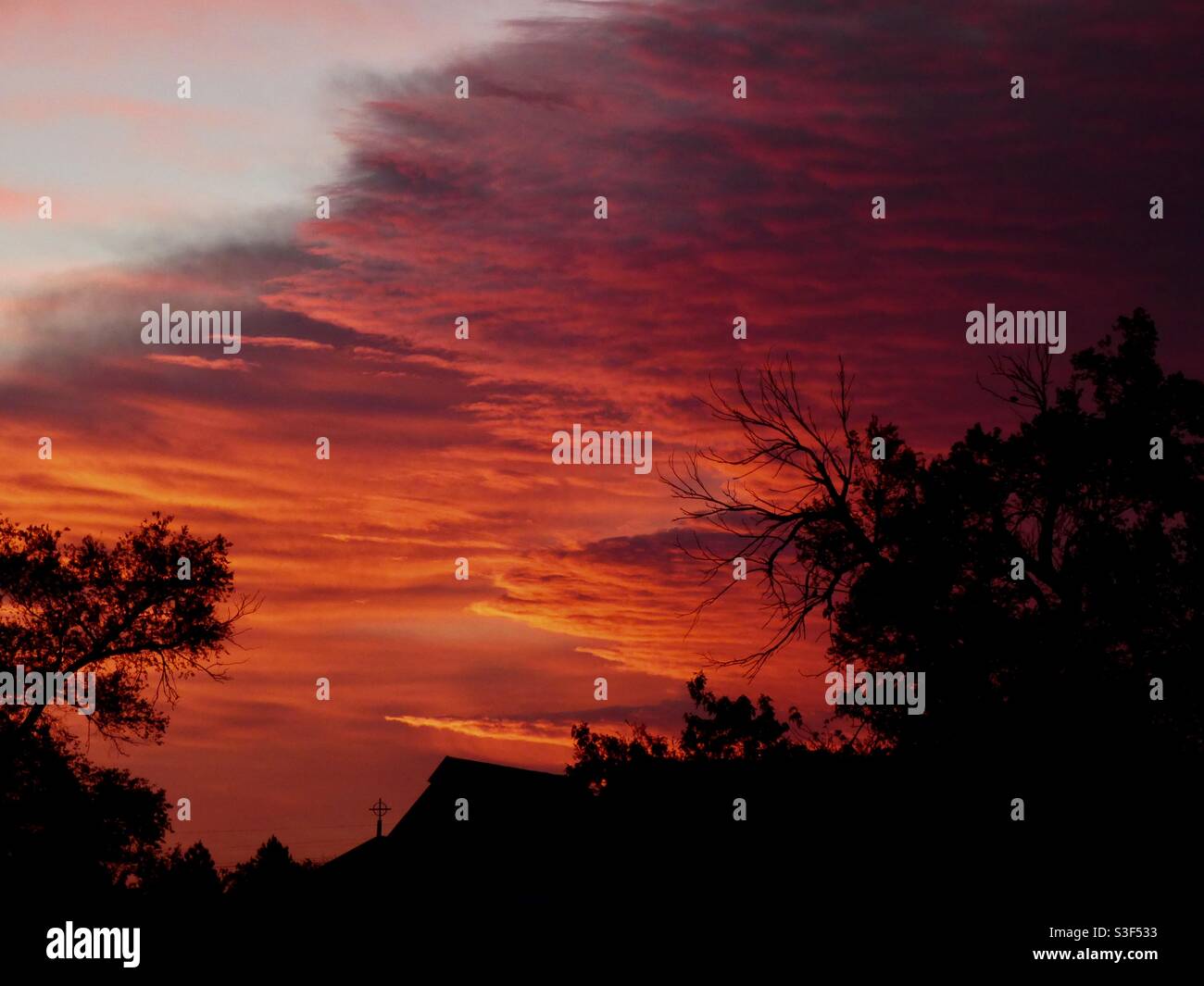 Sunrise with church hi-res stock photography and images - Alamy