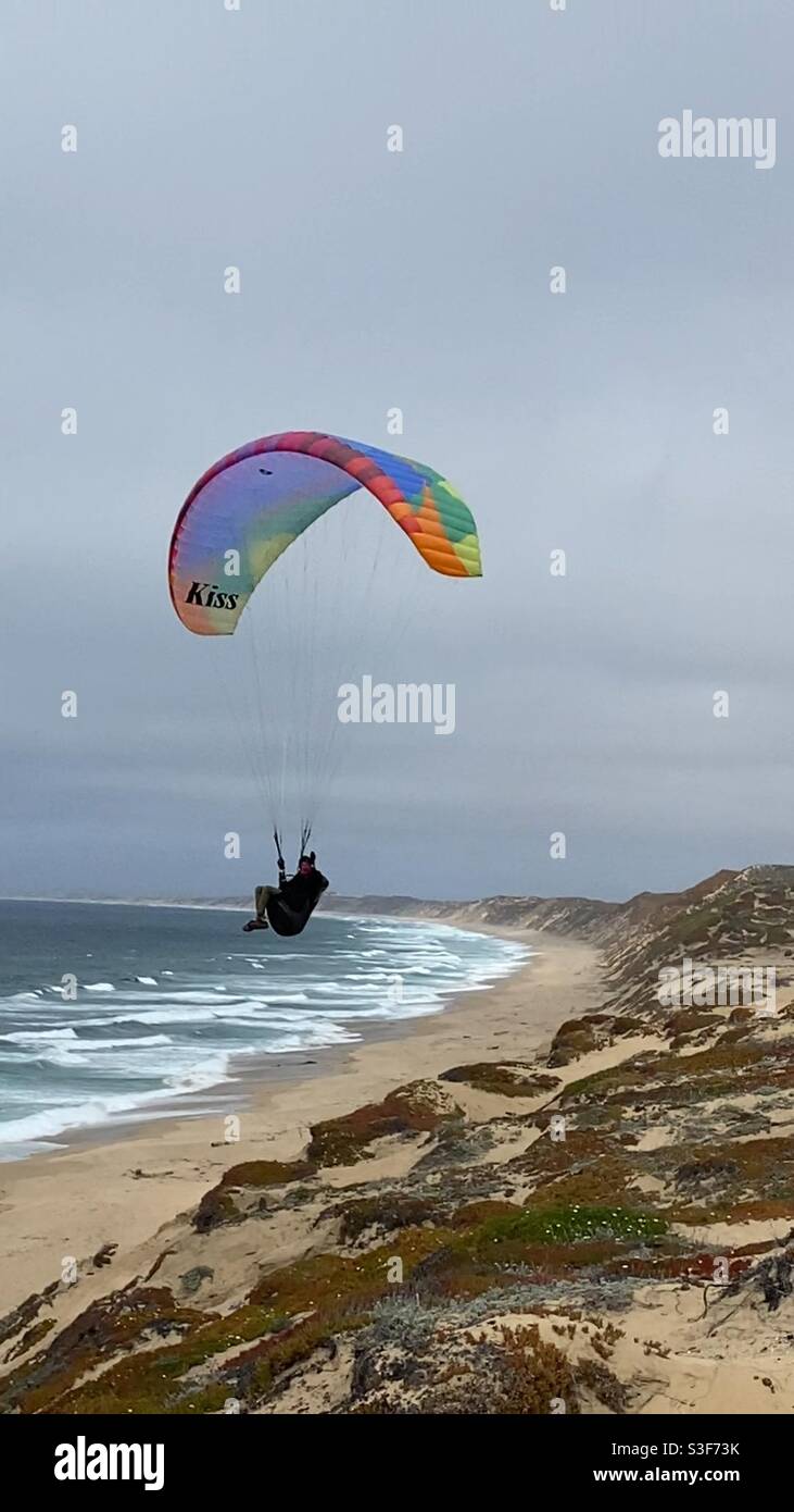 Paragliding in Monterey California Stock Photo - Alamy