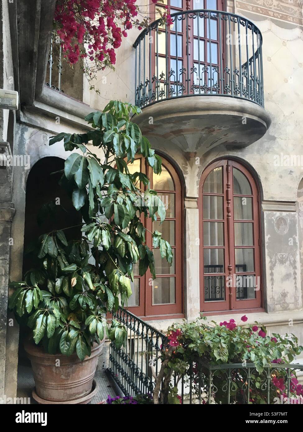 Mission Inn balcony view Stock Photo - Alamy