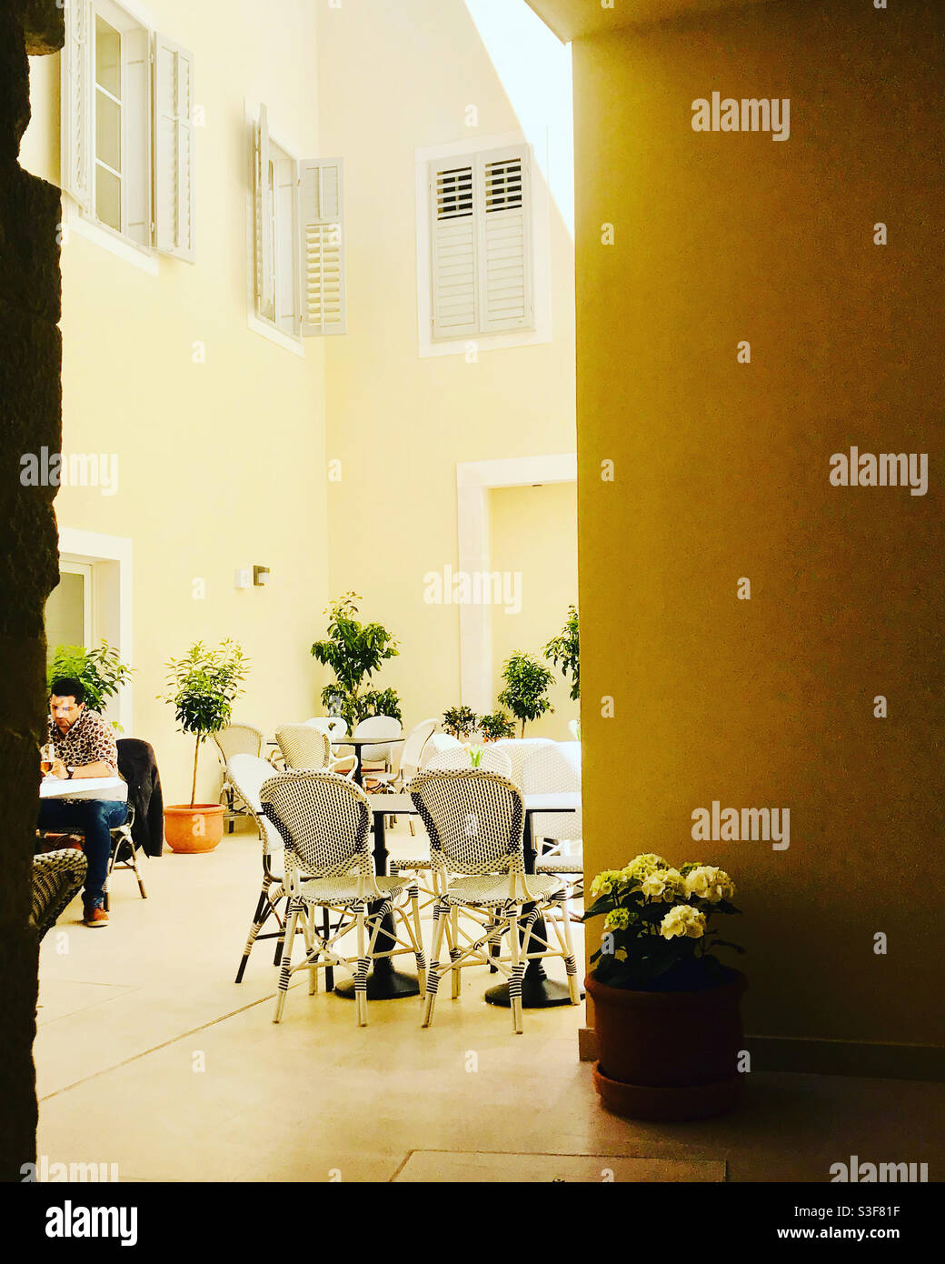 A hidden view at the backyard of Santa Lucia Hotel in centre of Split ...