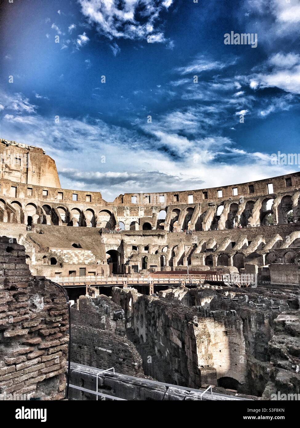Inside the Colosseum, Rome, Italy Stock Photo - Alamy