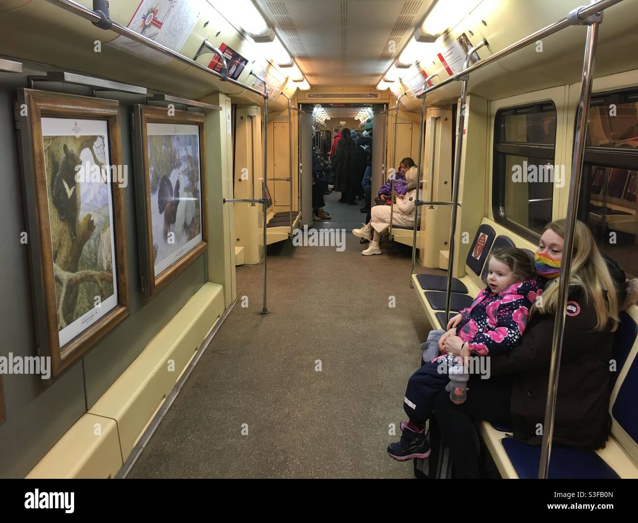 Moscow metro train hi-res stock photography and images - Alamy