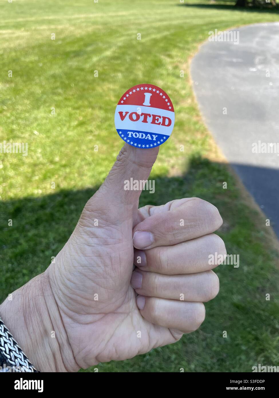 I voted today! Stock Photo - Alamy