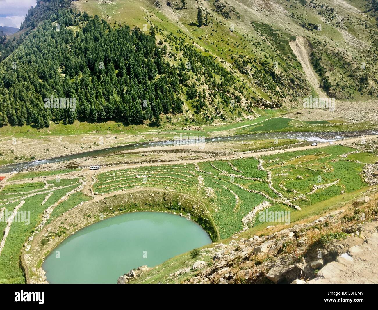 Lake top view hi-res stock photography and images - Alamy