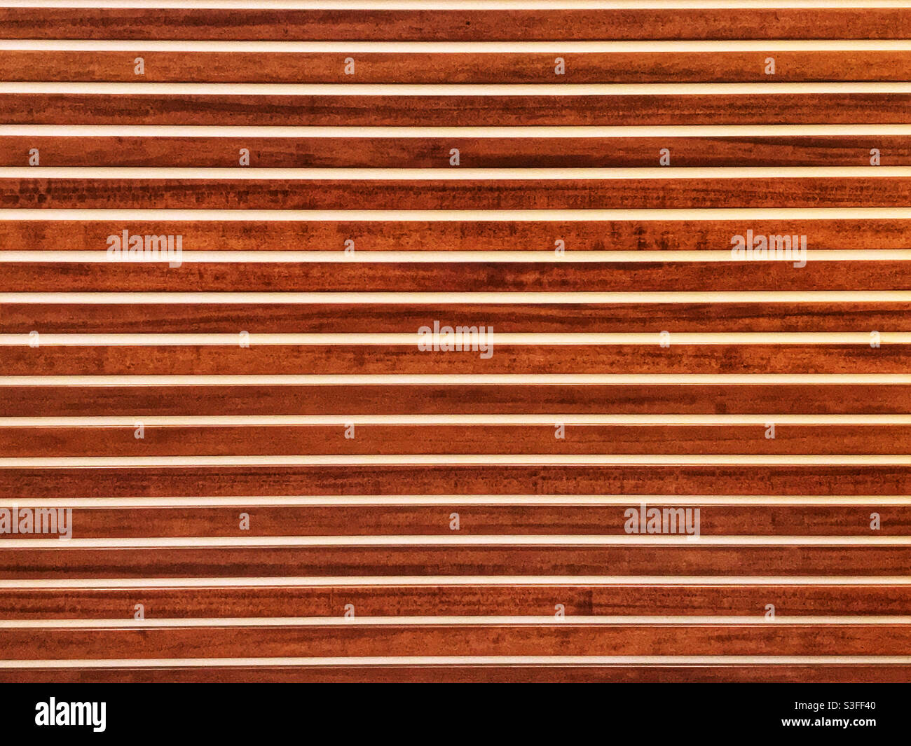 Wood panelled wall with ridges Stock Photo - Alamy