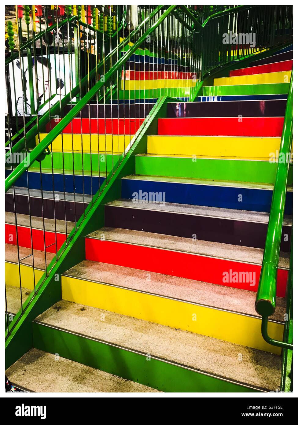 Colourful staircase hi-res stock photography and images - Alamy