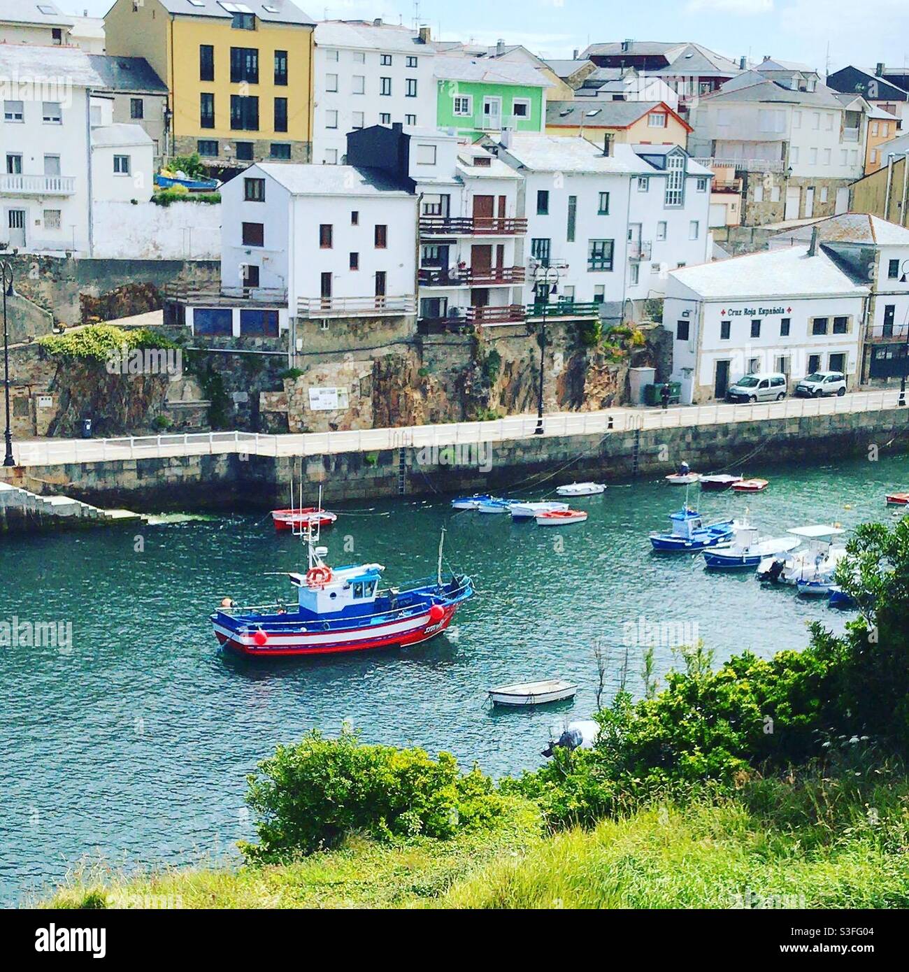 The Spanish town of Tapia de Casariego Stock Photo - Alamy