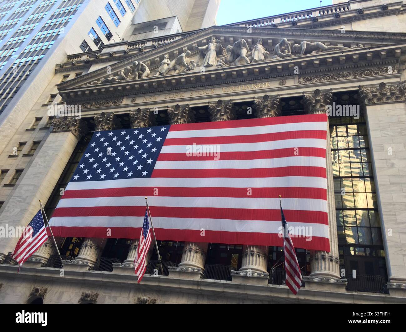 American Flag At Wall Street High Resolution Stock Photography and ...