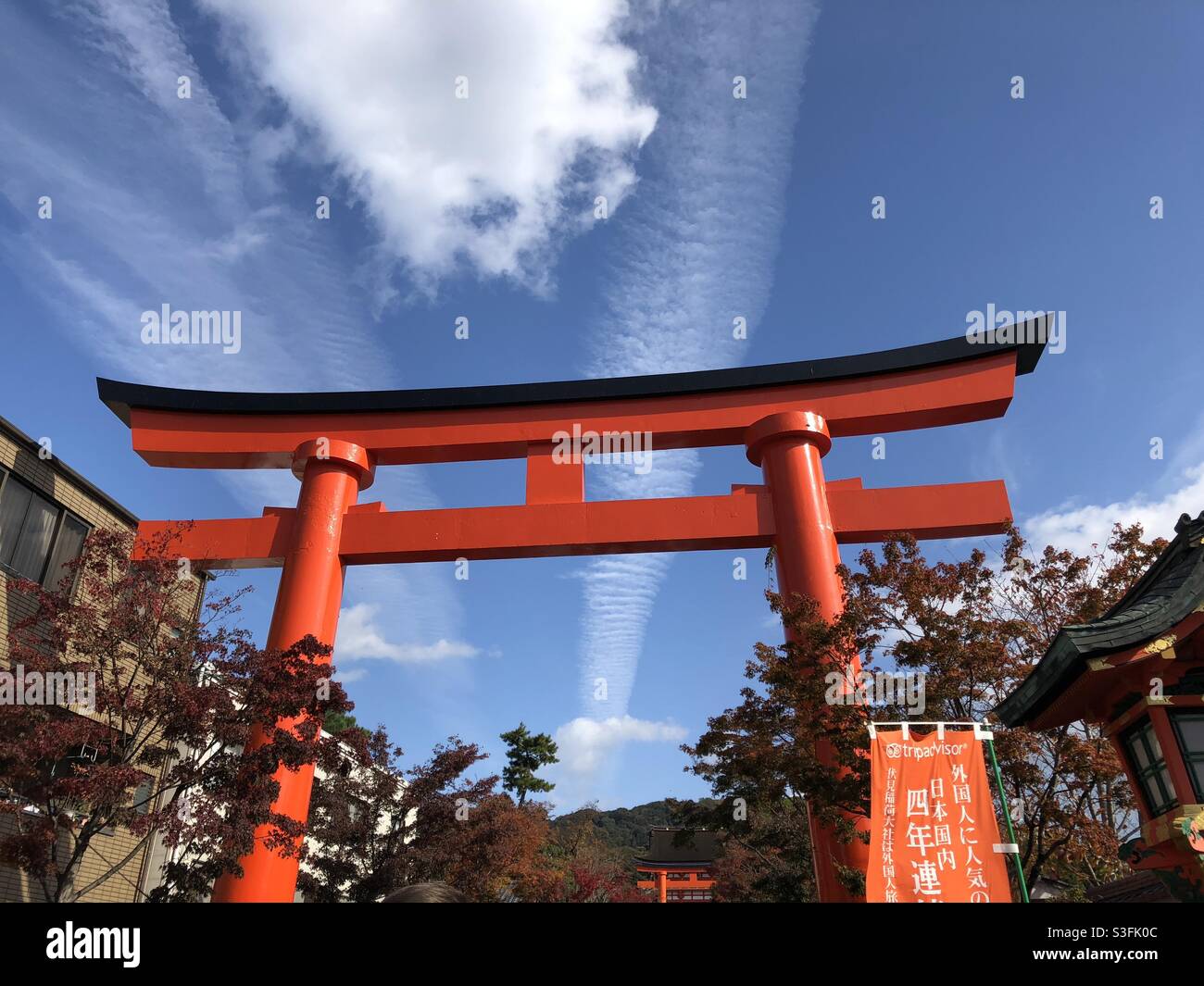 Japanese orange gate Kyoto Stock Photo - Alamy