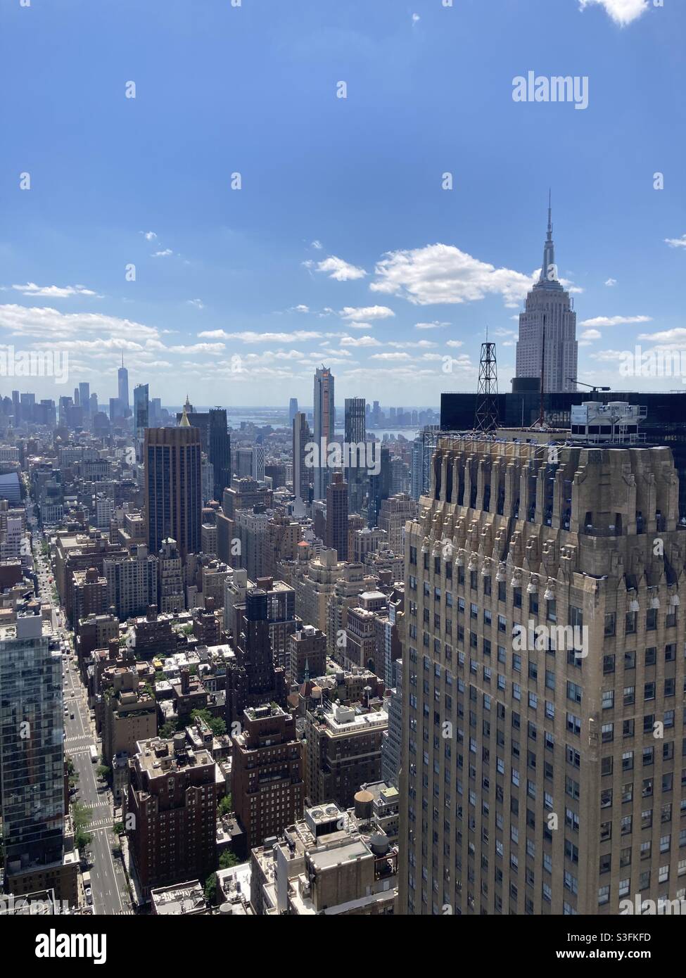 View from the Chrysler building Stock Photo - Alamy