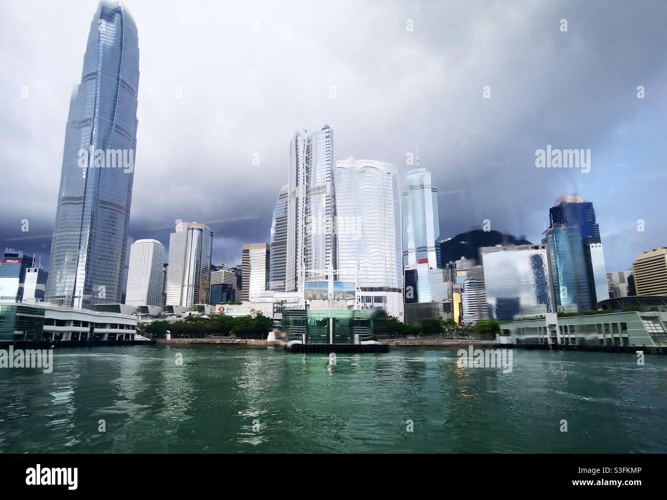 Hong kong rainy day skyline hi-res stock photography and images - Alamy