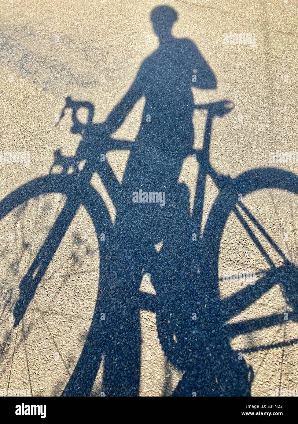 Shadow bicycle hi-res stock photography and images - Alamy