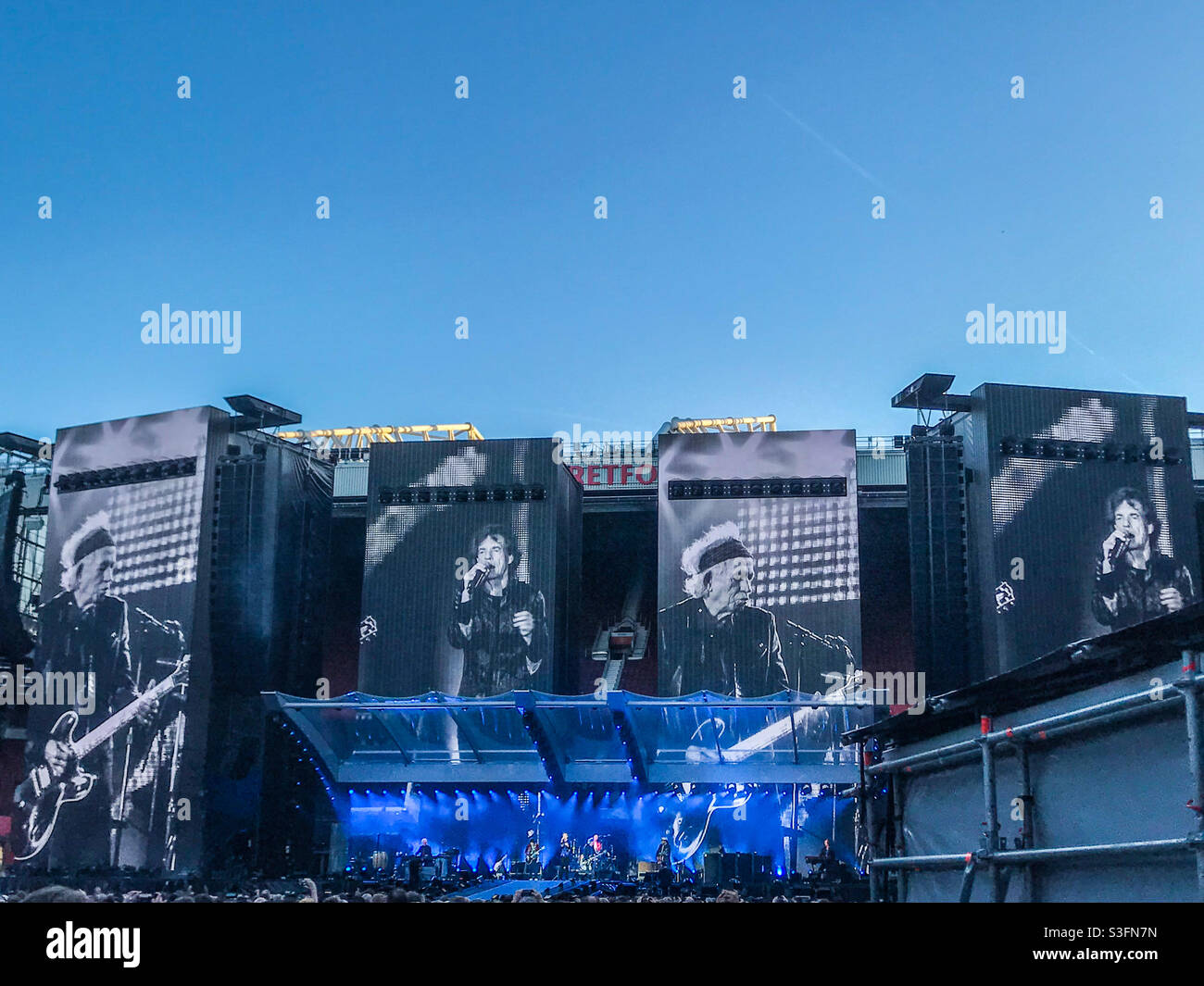 Rolling Stones Gig Old Trafford Stock Photo - Alamy