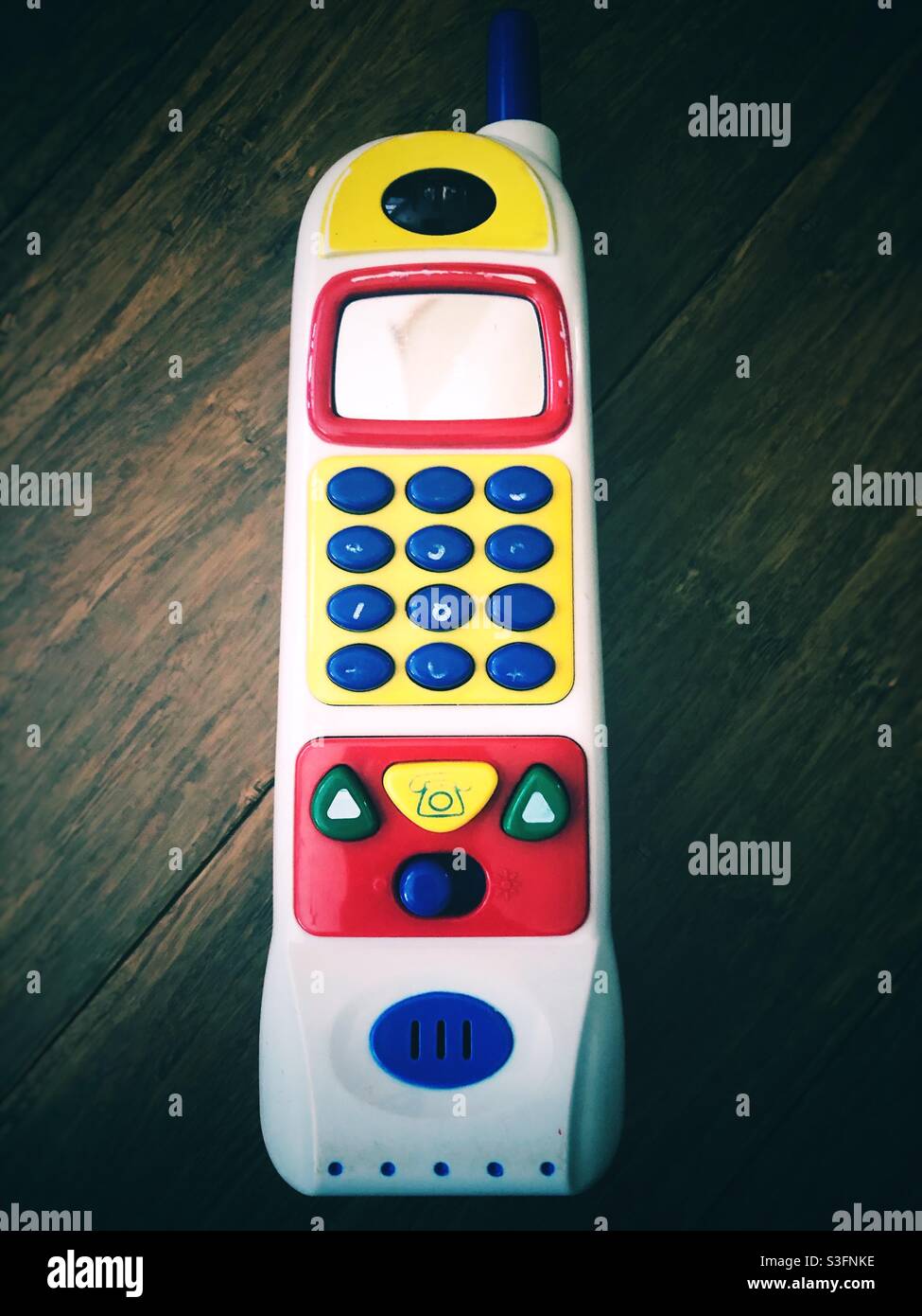 Kids colourful toy telephone Stock Photo - Alamy