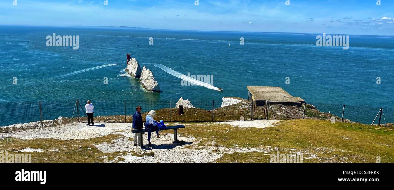 The needles. Isle of Wight Stock Photo - Alamy