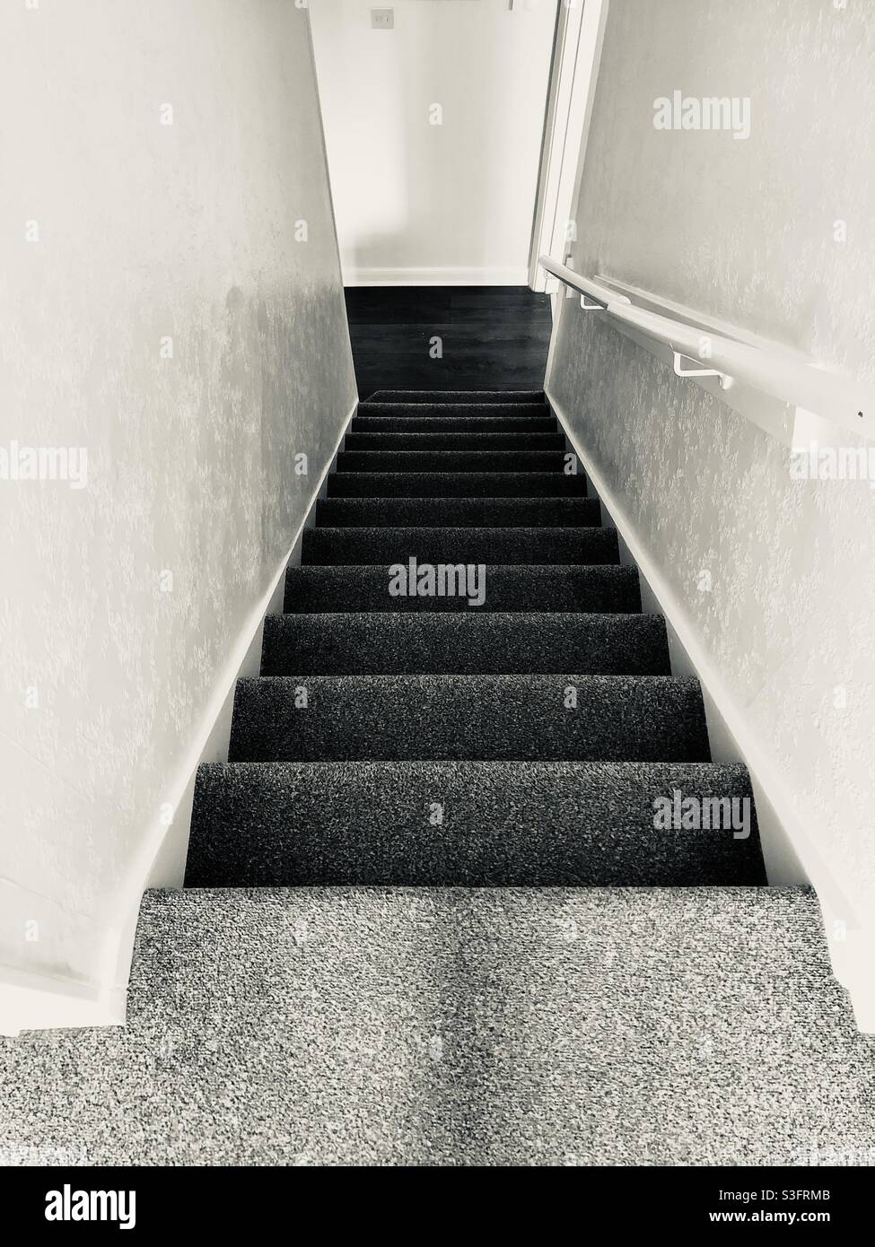 Hand rail stairs hi-res stock photography and images - Alamy