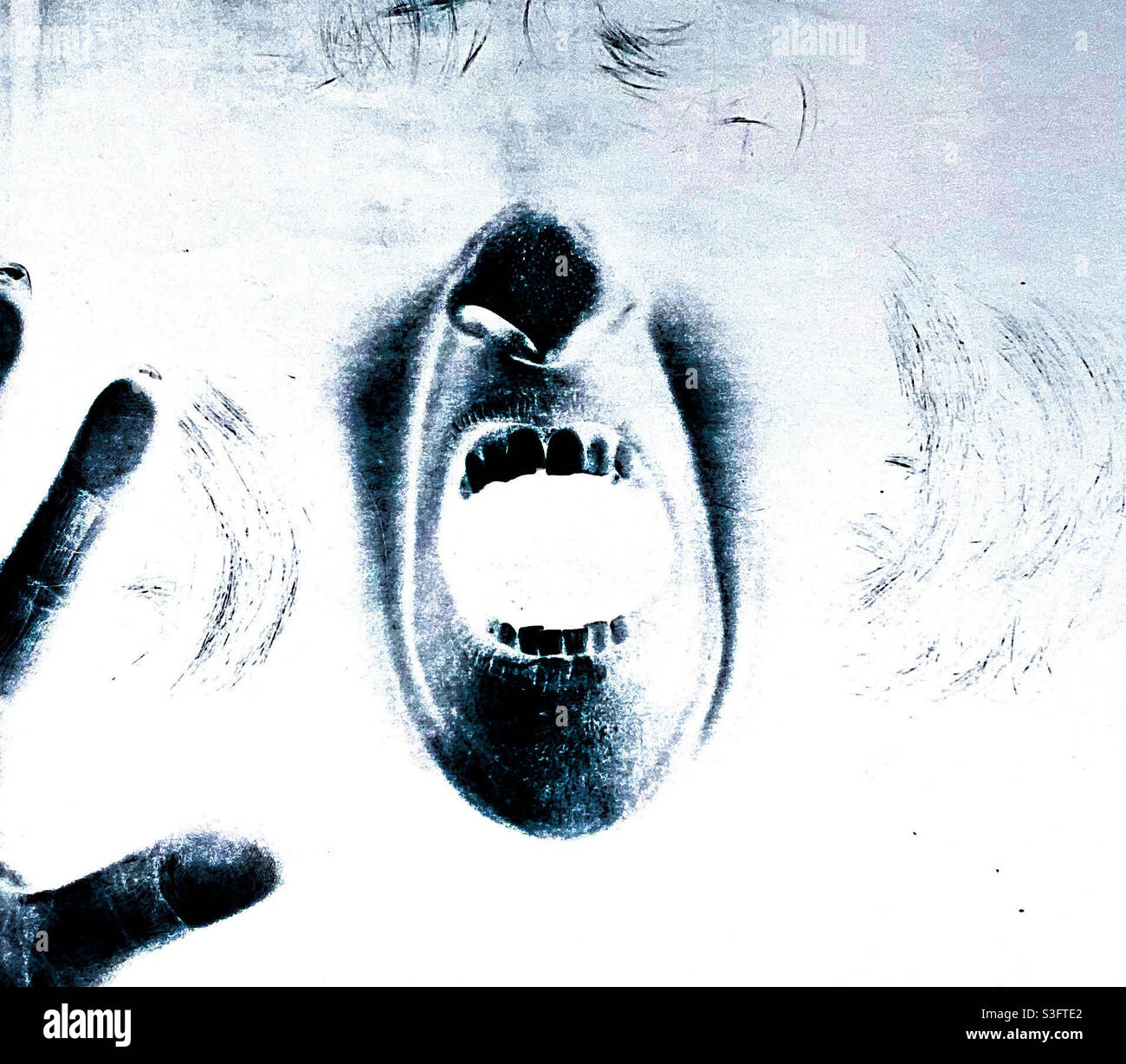 Screaming face hi-res stock photography and images - Alamy