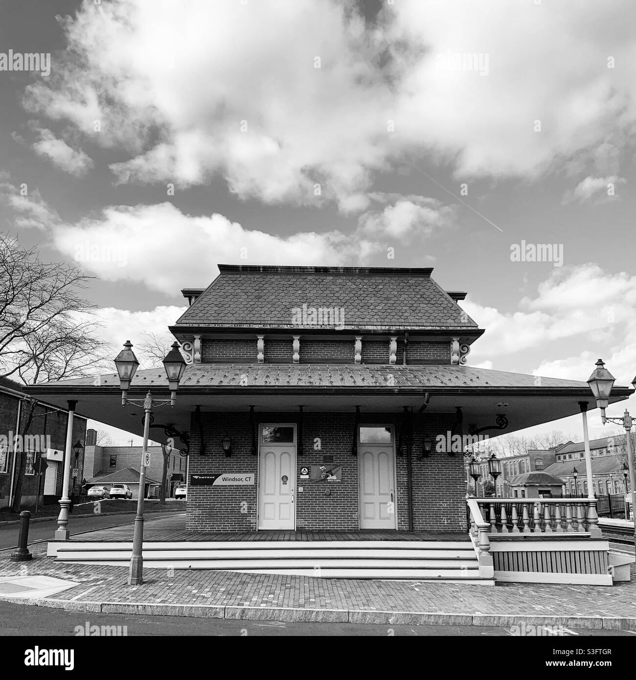 Train america and exterior Black and White Stock Photos & Images - Alamy
